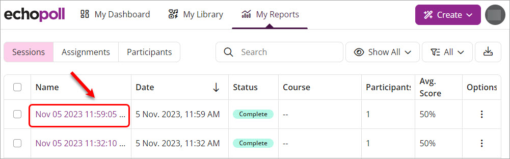 EchoPoll - Reports and Results (Original) - eLearning - University of Queensland